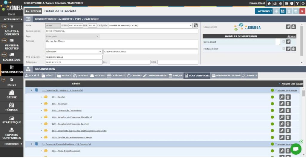 La gestion des dépenses de frais généraux - myKomela Cloud